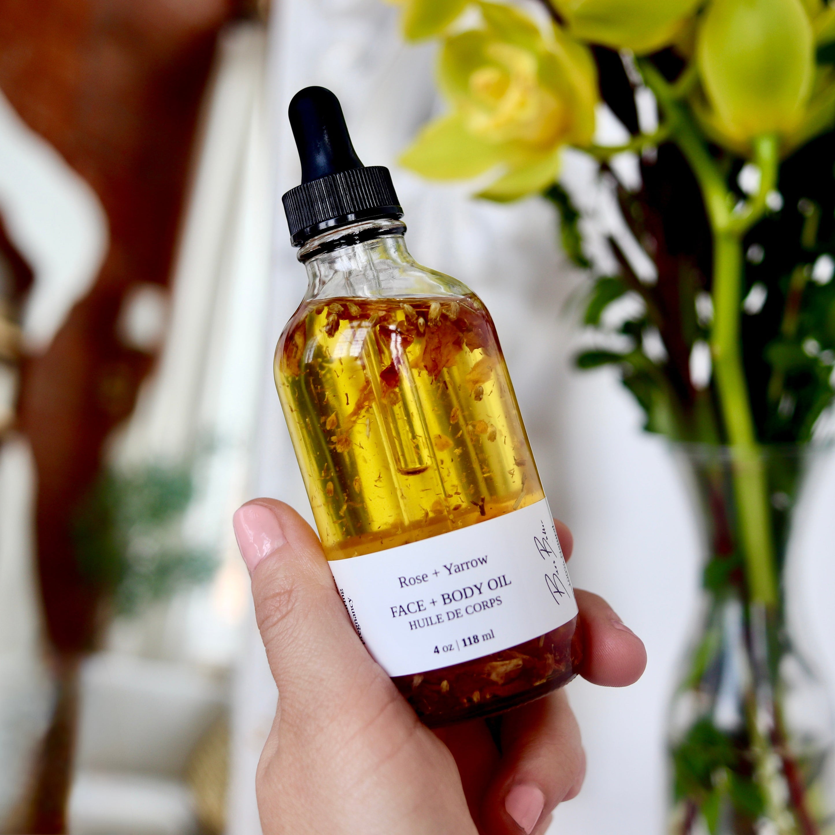 Rose + Yarrow Face and Body Oil - Natural Organic Skincare | BeesButter ...