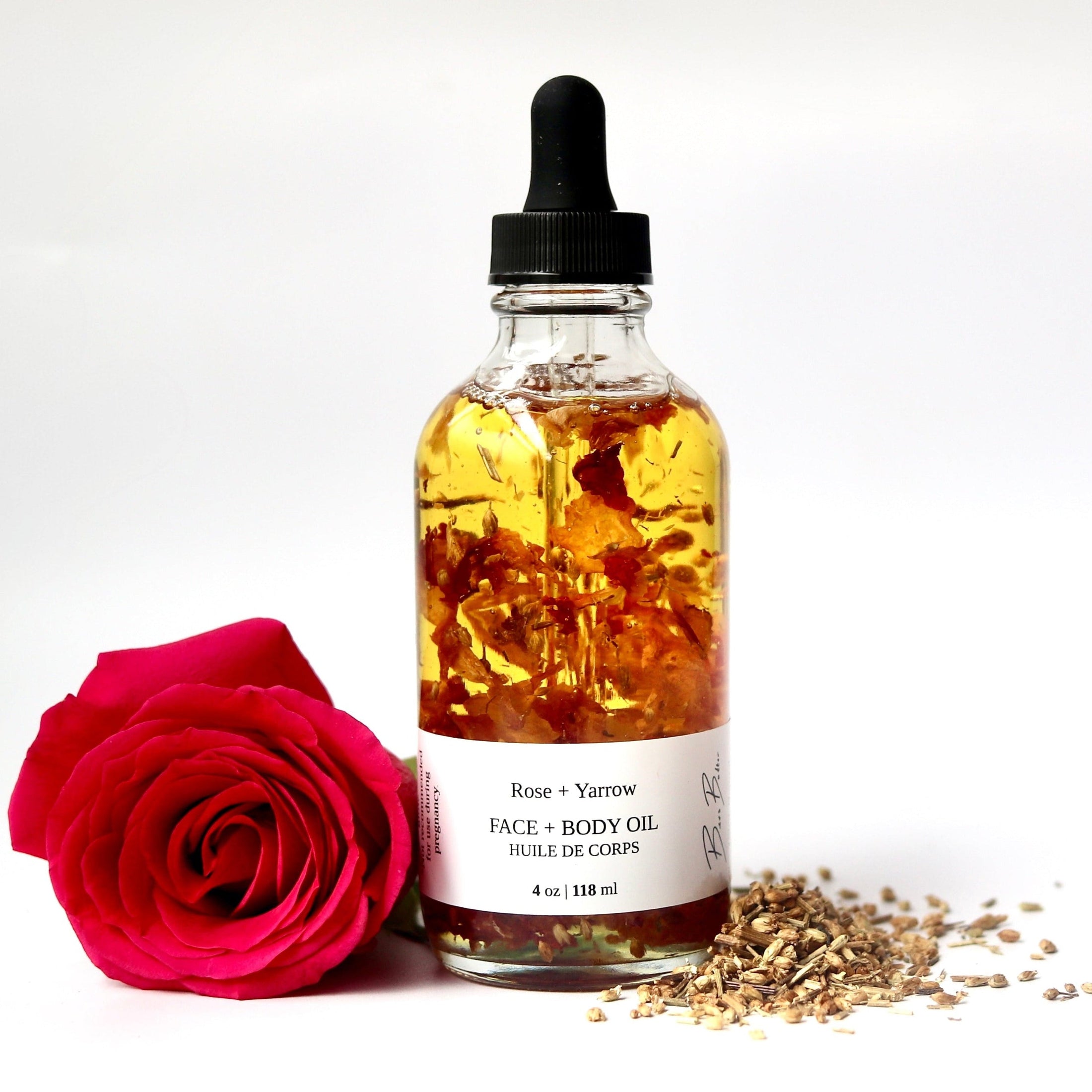 Rose + Yarrow Face and Body Oil - Natural Organic Skincare | BeesButter ...